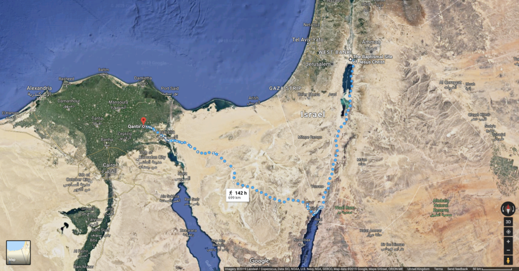 Google Maps Israelites Wilderness Journey Suggestion Bible Revelation